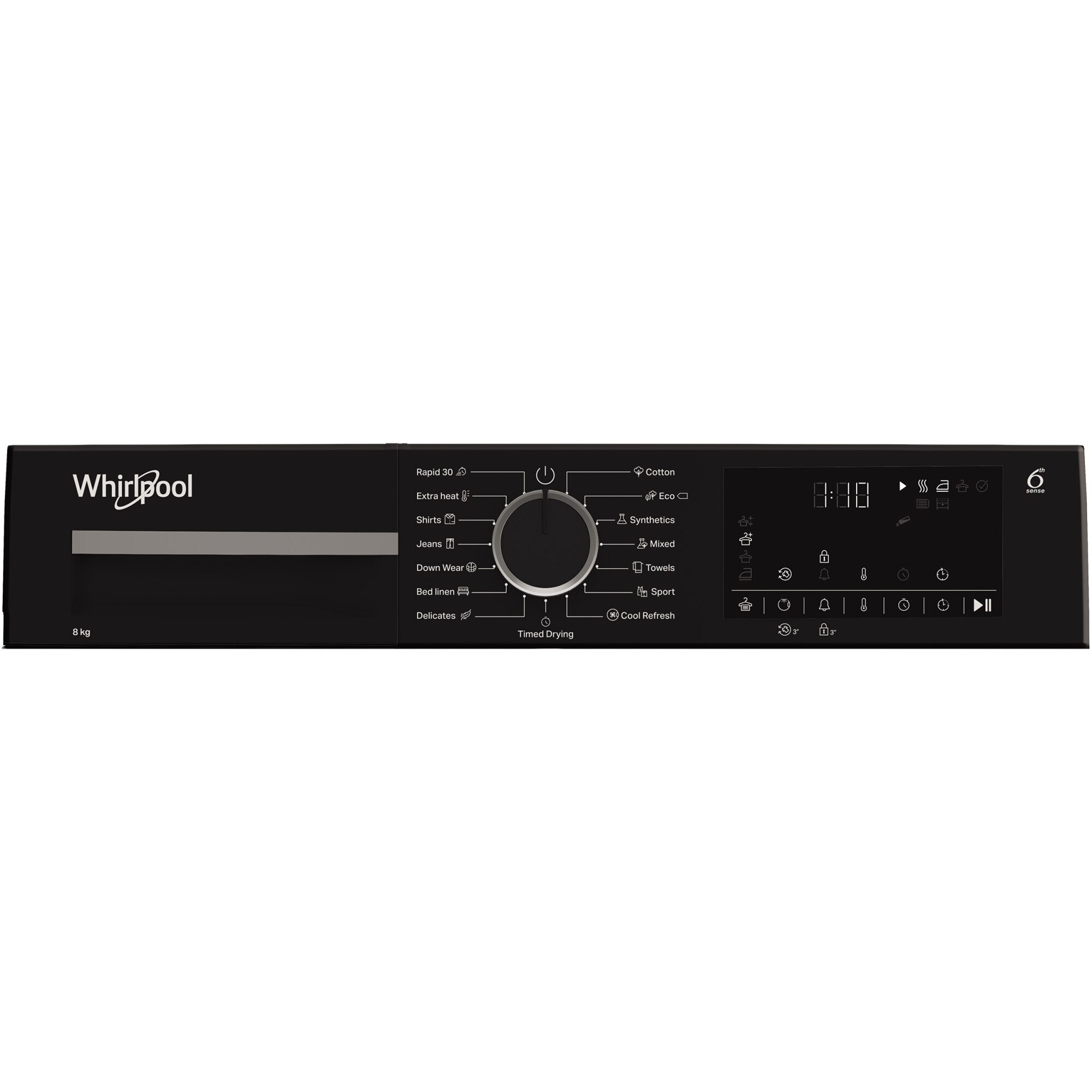 Uscator de rufe Whirlpool WPS D8 WBS EE, Pompa de caldura, 8 kg, 15 ...