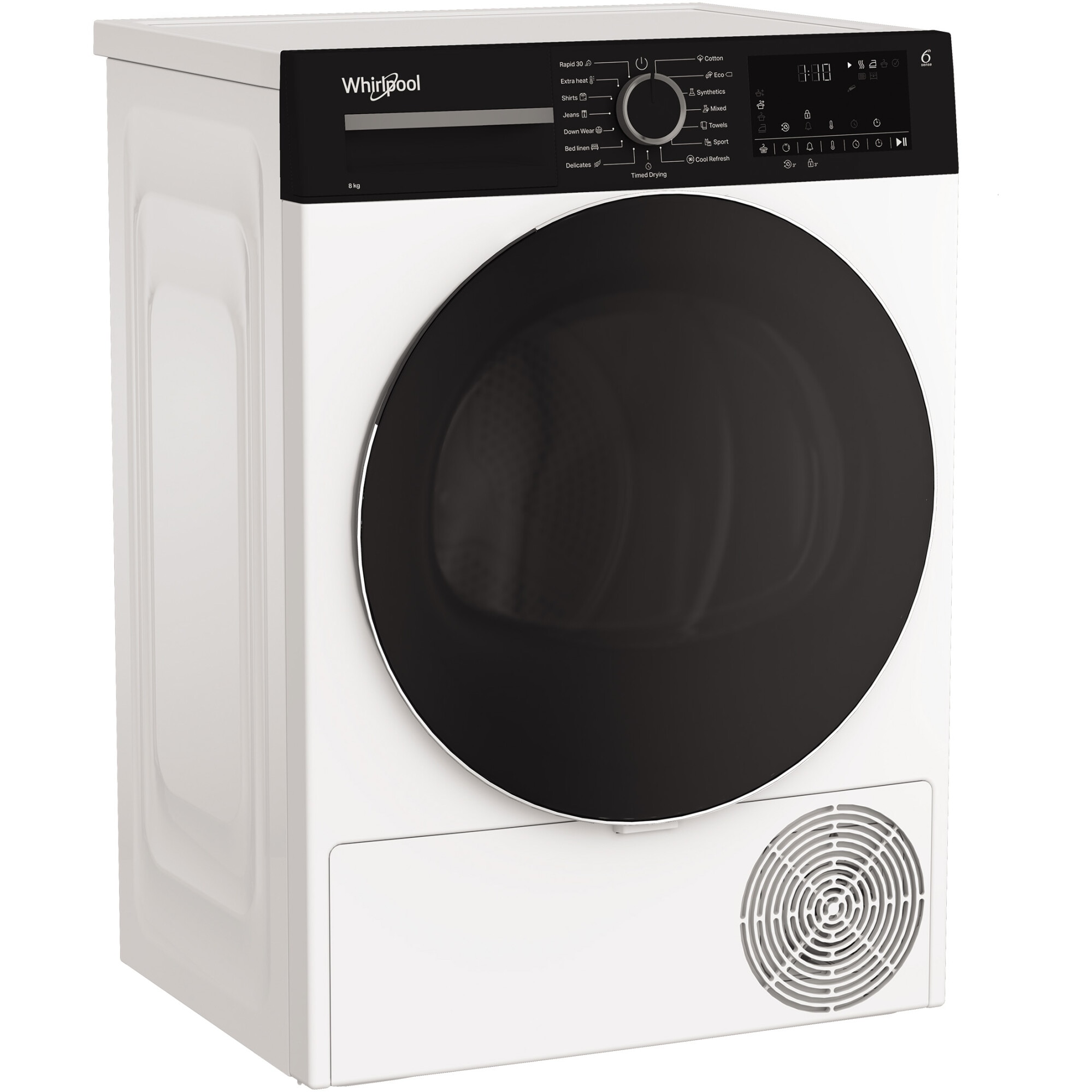 Uscator de rufe Whirlpool WPS D8 WBS EE, Pompa de caldura, 8 kg, 15 ...
