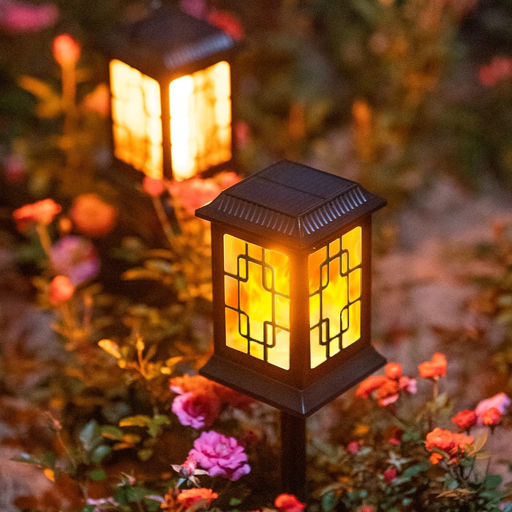 Lampa solara led, lampi solare pentru exterior, Felinar solar decorativ ...