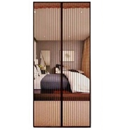 Plasa cu magnet pentru usa, Textil+Pvc+Magnet, 100x210 cm - eMAG.ro