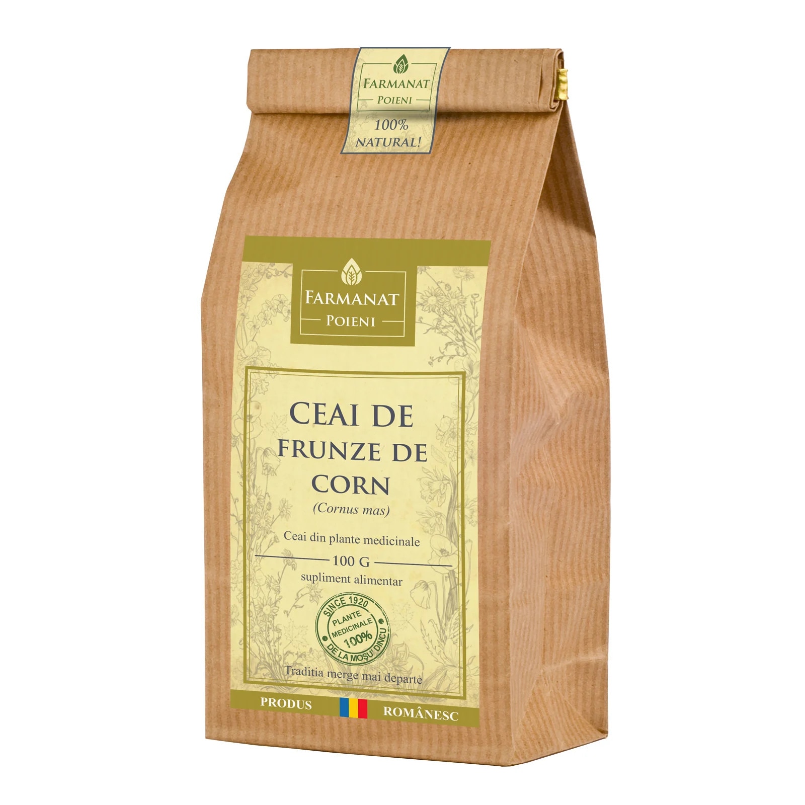 Ceai natural, din frunze de Corn, 100g - eMAG.ro