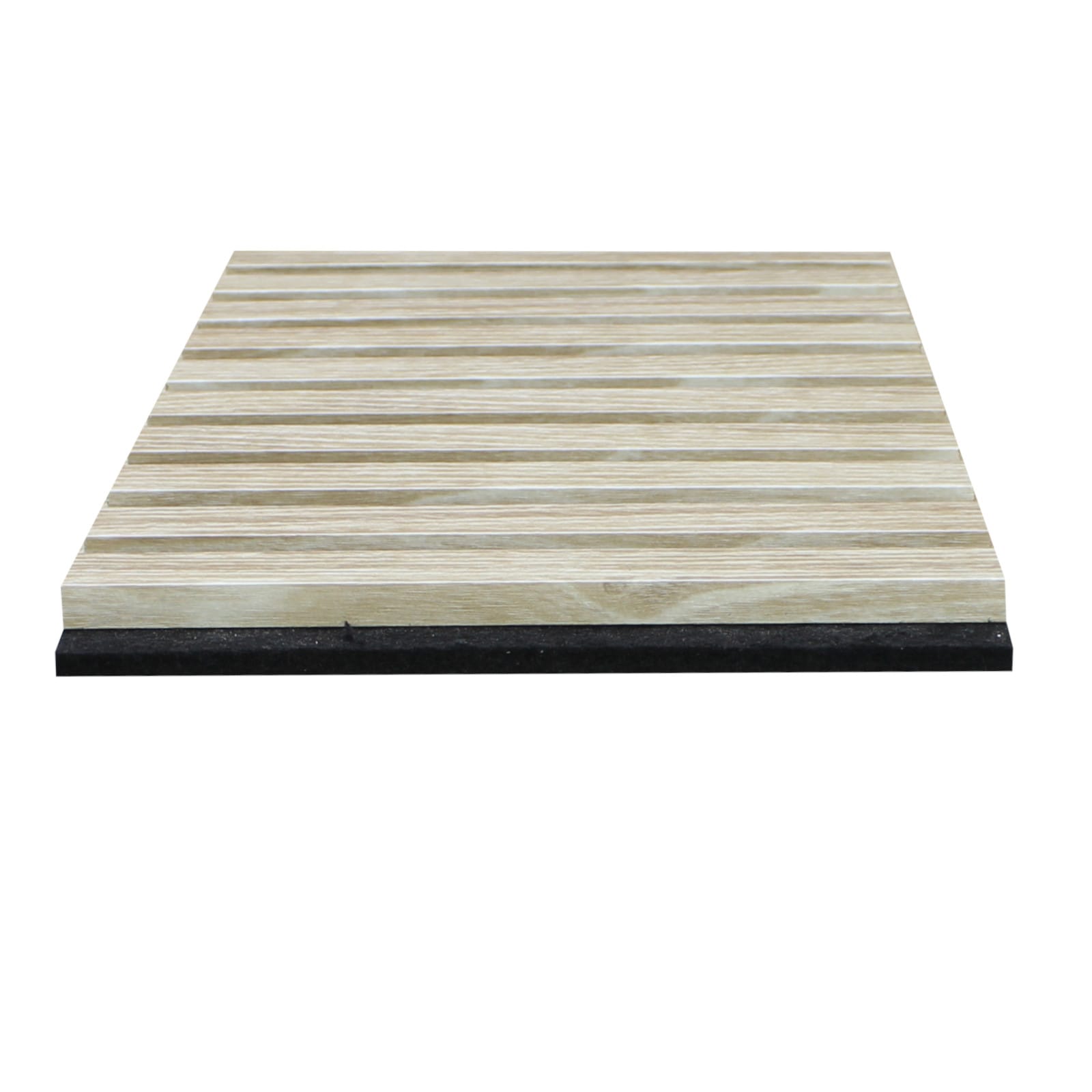 Riflaj Decorativ Tip Panou Acustic Stejar din fetru cu lamele din MDF ...