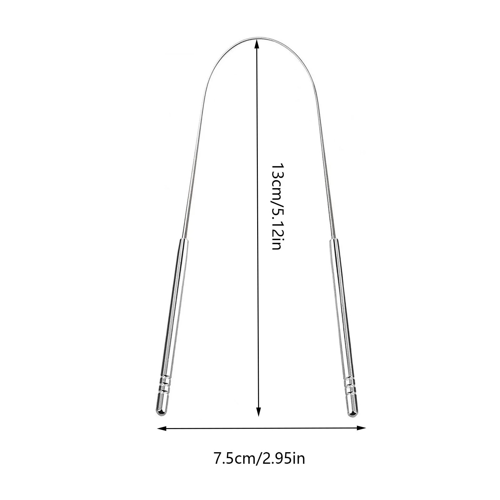 Set 2 Periute de Curatat Limba din Otel Inoxidabil, Design Curbat, Usor ...