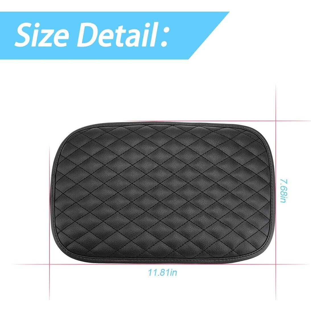 Husa auto pentru cotiera, 11.4"x7.9", piele PU impermeabila, protectie ...