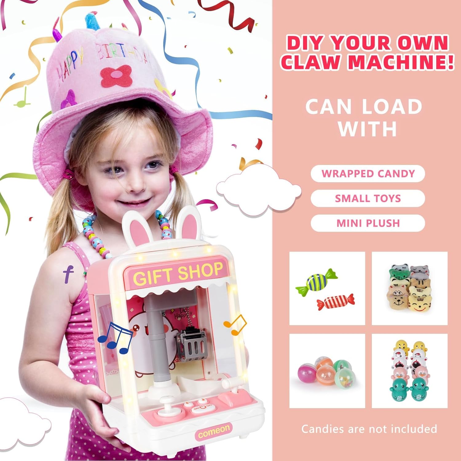 Masina Mini Cu Gheare pentru Copii cu Lumini, Automat Mini cu Jucarii ...