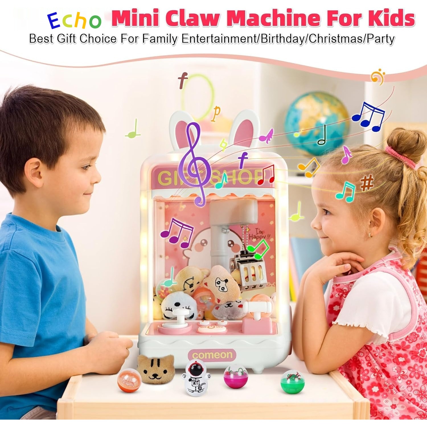 Masina Mini Cu Gheare pentru Copii cu Lumini, Automat Mini cu Jucarii ...