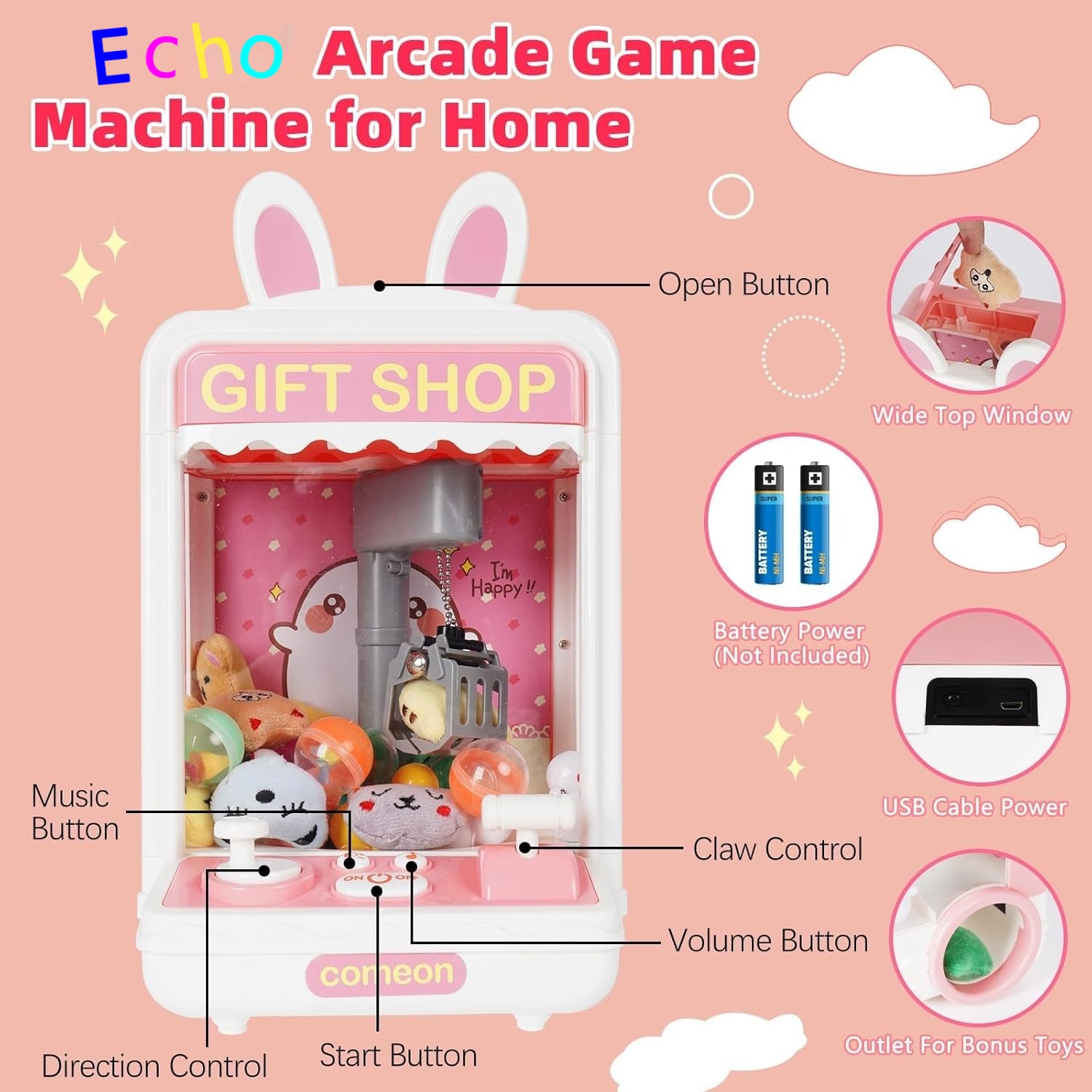 Masina Mini Cu Gheare pentru Copii cu Lumini, Automat Mini cu Jucarii ...