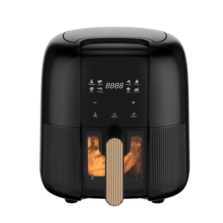 Friteuza electrica 10L, capacitate mare, control dual, 1400W, negru ...