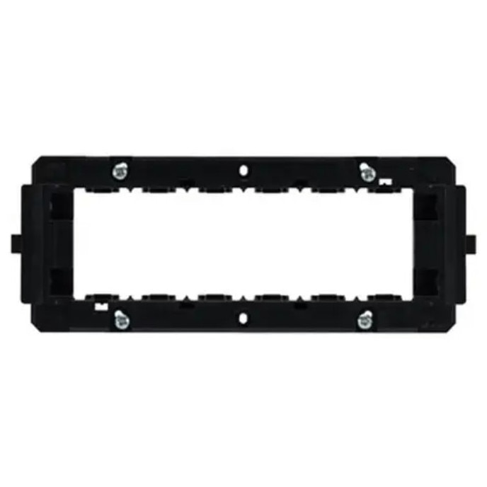 KIT complet Priza tripla Gewiss 6M, pentru doza 6M, 16A, plastic, Alb ...