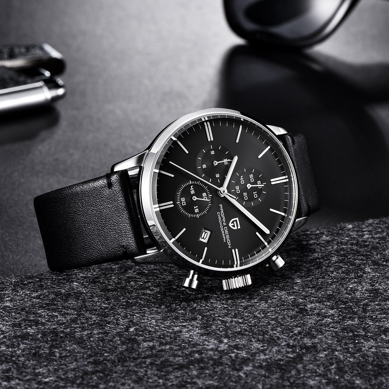 Ceas Pagani Design Larith, Piele - 32875 - eMAG.ro