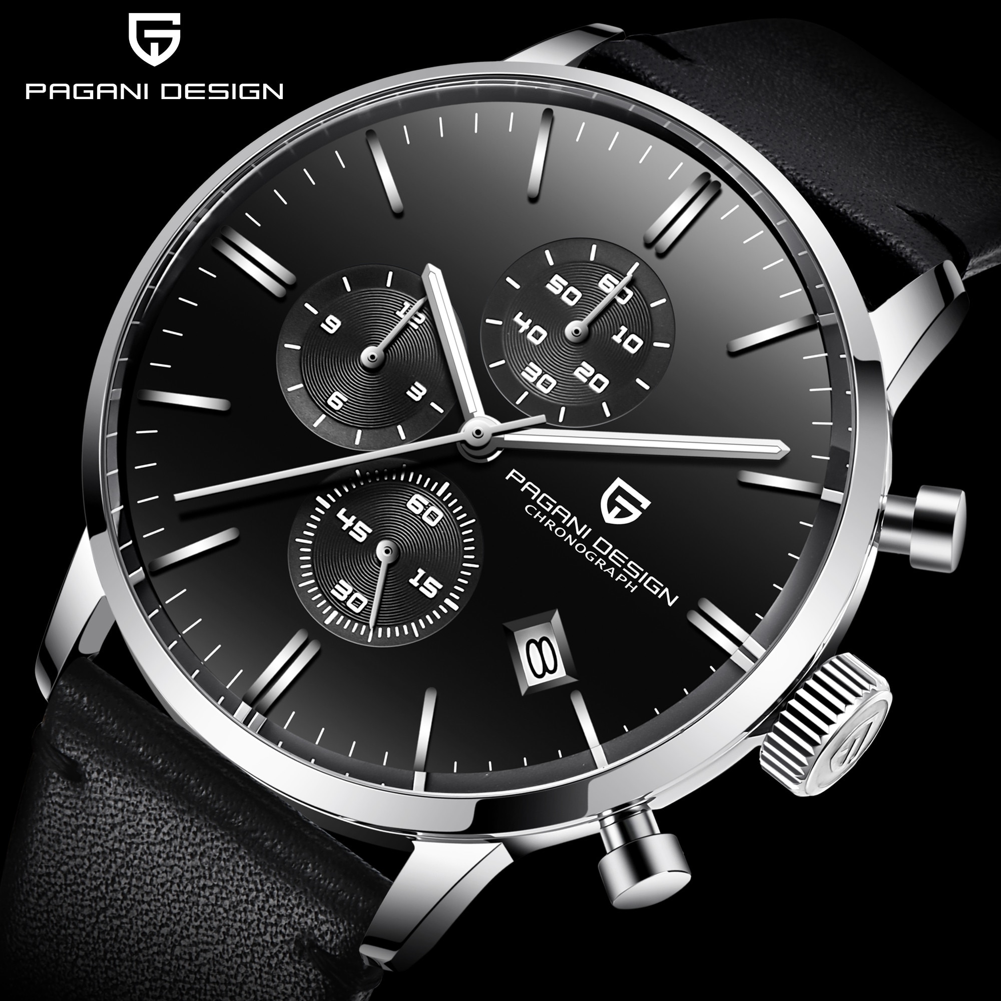 Ceas Pagani Design Larith, Piele - 32875 - eMAG.ro