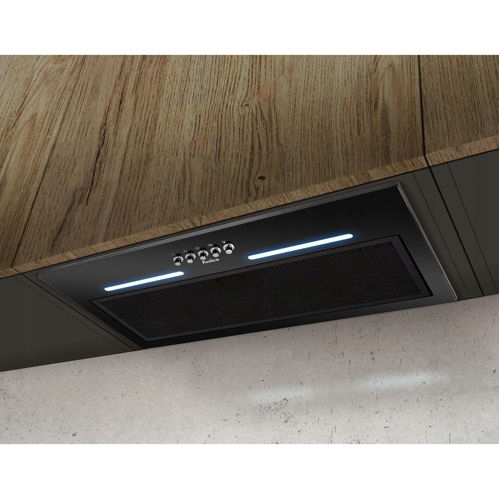 Hota incorporabila Amica OMP6254BG negru 55x29x25.6cm - eMAG.ro