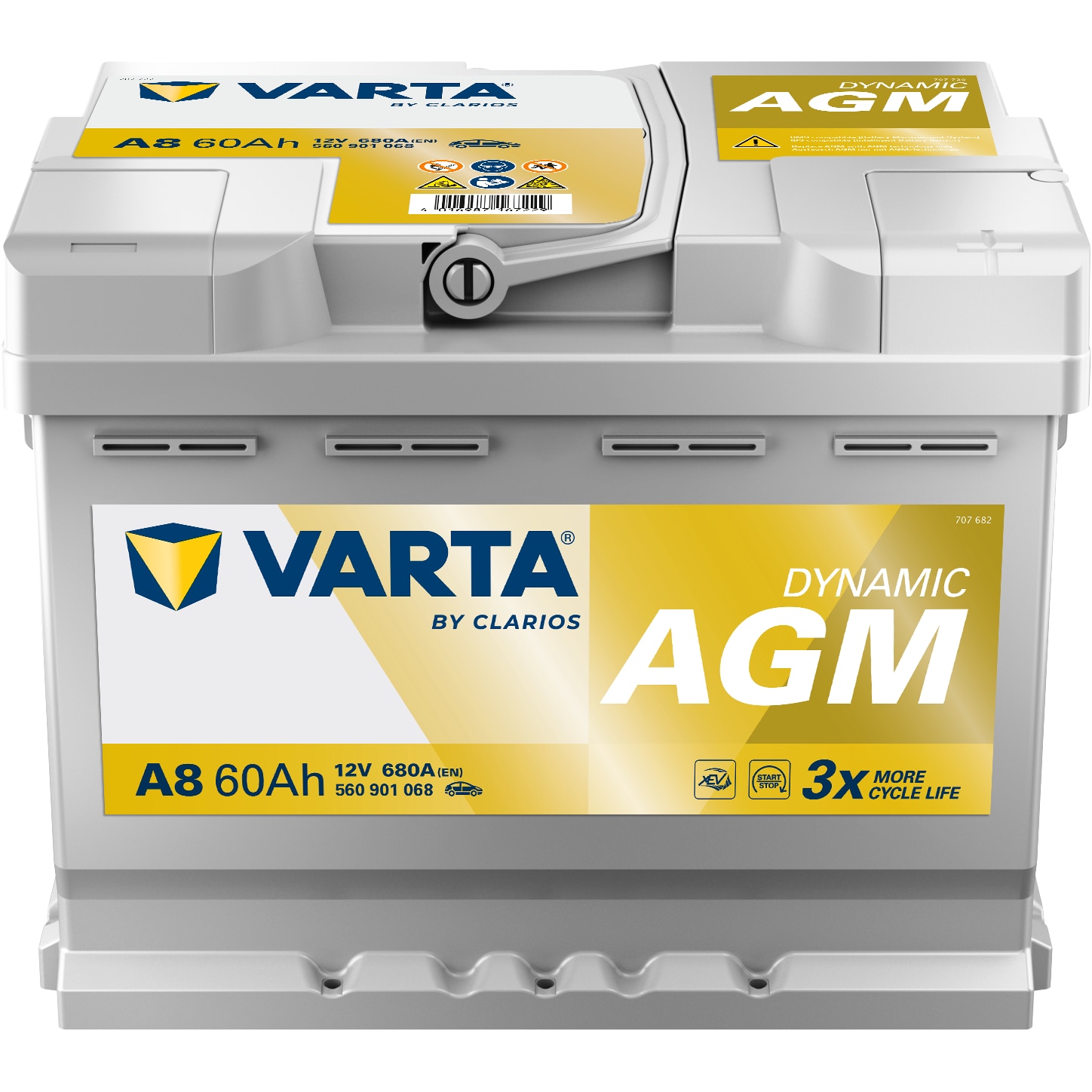 Baterie auto Varta Dynamic AGM 60Ah 680A A8 560901068 - eMAG.ro