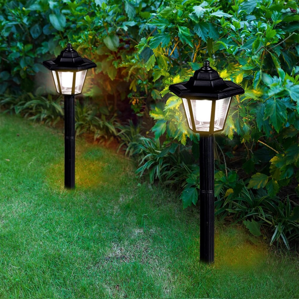 Lampa Solara Hexagonala, OPTIM SOLUTION, Decoratiune pentru Gradina ...