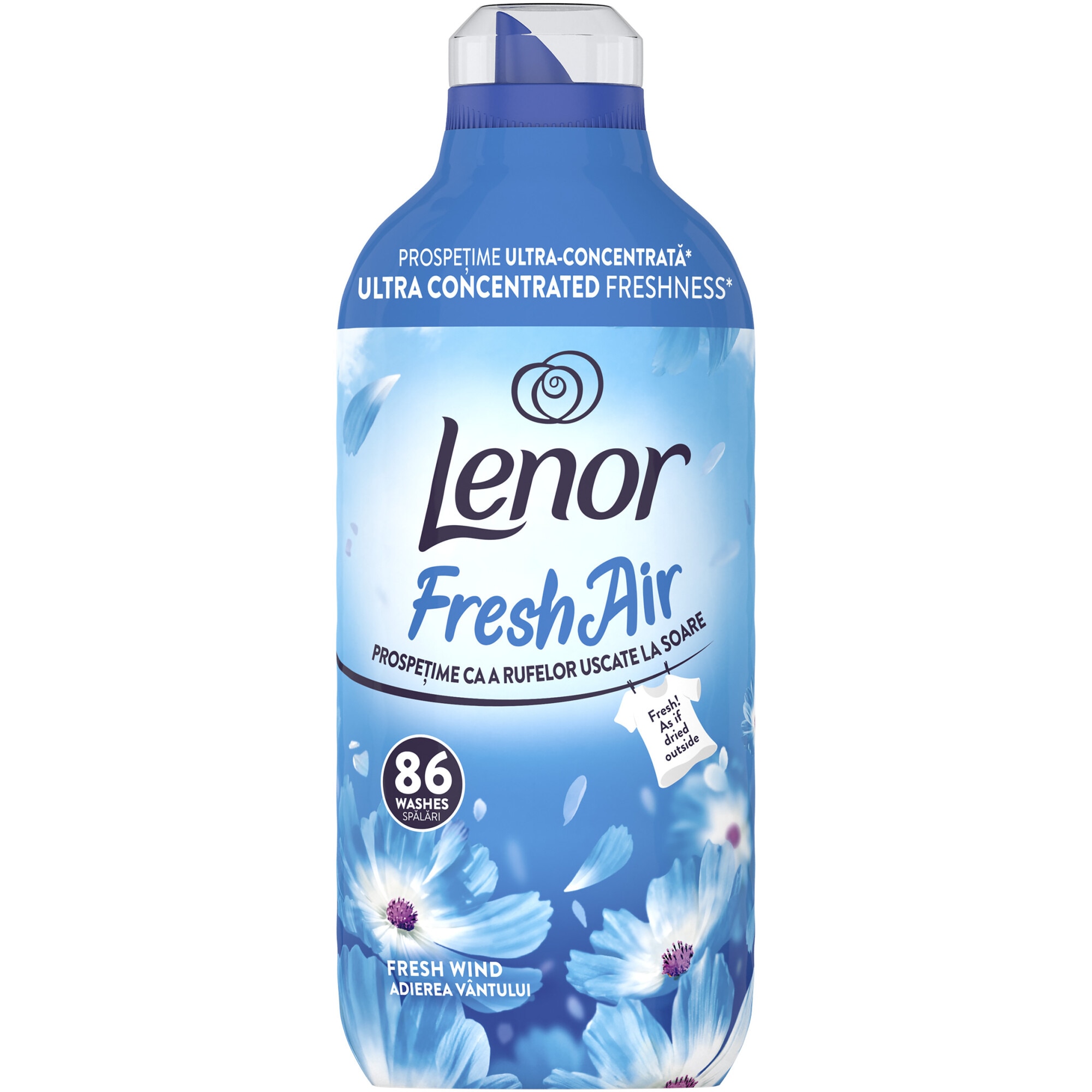 Омекотител Lenor Fresh Air Fresh Wind, 1.204 л, 86 пранета - eMAG.bg