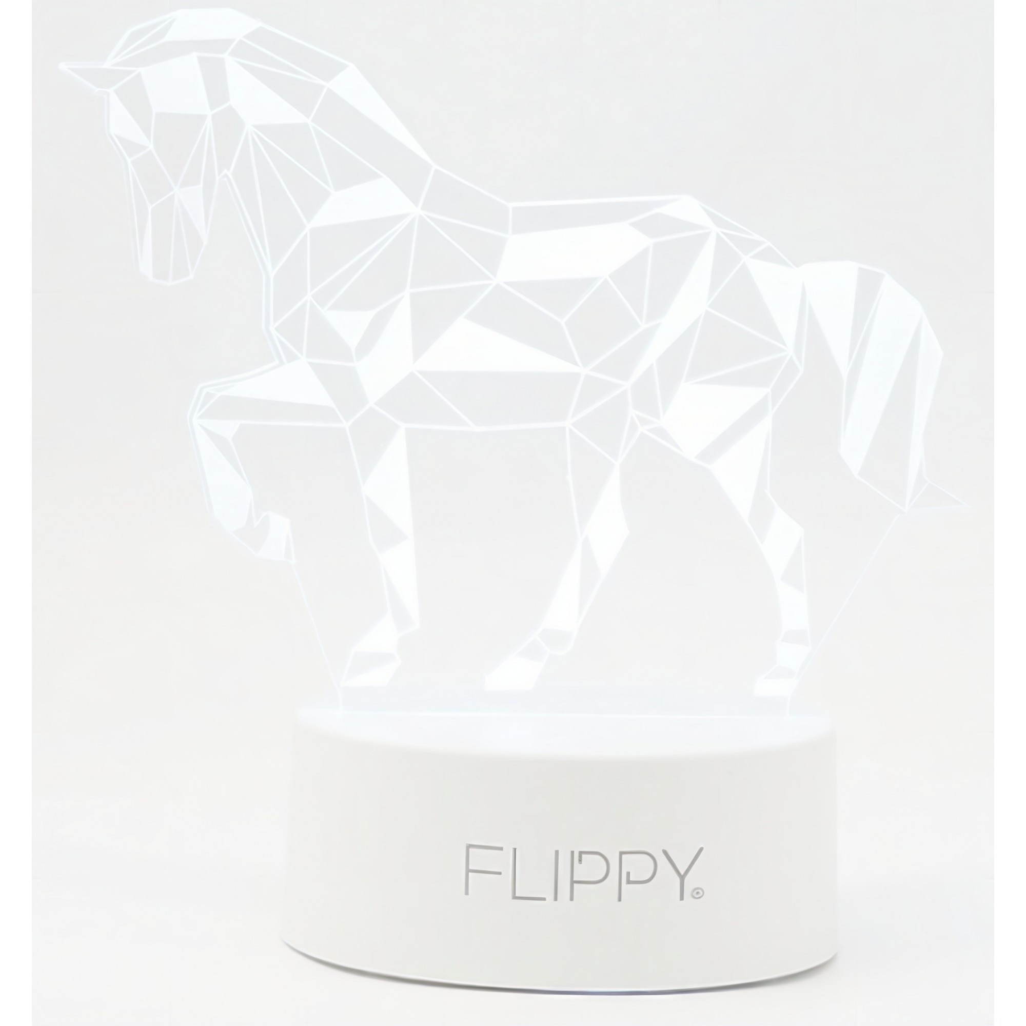 Lampa LED decorativa, Flippy, 3D, Cal, cu telecomanda, doua moduri de ...