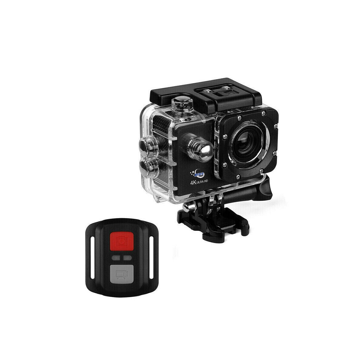 Camera de actiune 4K HD cu Wi-Fi si telecomanda - Negru - eMAG.ro