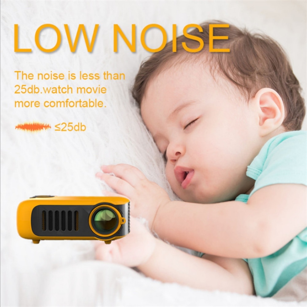 Proiector mini portabil pentru copii, video, negru, compact - eMAG.ro