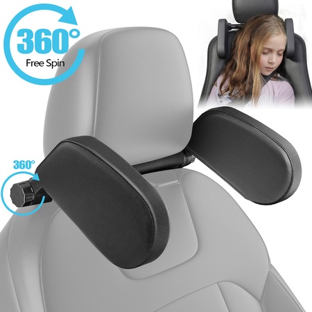 Suport Ergonomic Tetiera Auto, BYONDSELF®, piele ecologica, protectie ...