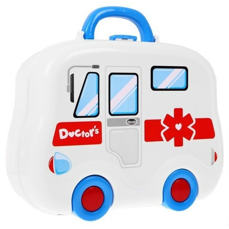 Set joaca doctor, ambulanta pe roti, 26,5x21x9,5cm, pentru copii de la ...