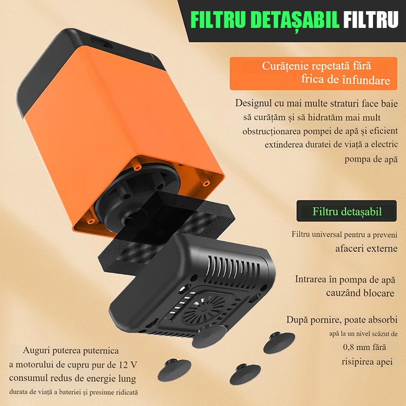 Dus de camping Mumuyu, 7800 mAh, 0-9 L/min, IPX7, set - eMAG.ro