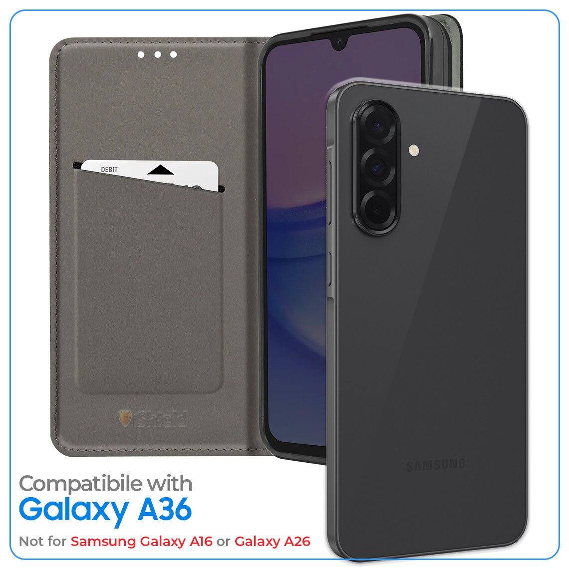 Husa Flip pentru Samsung Galaxy A36, tip carte cu inchidere magnetica ...
