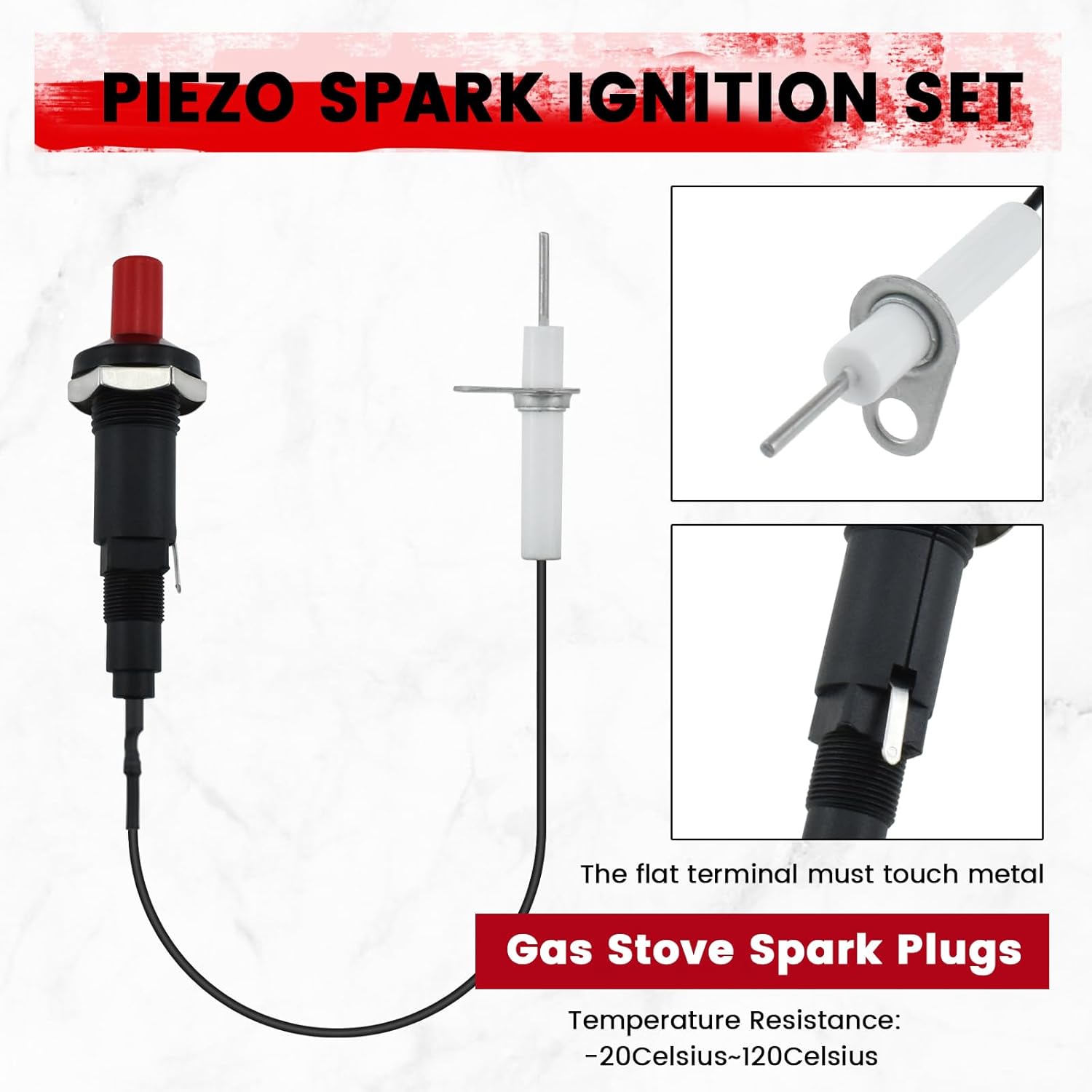 Aprindere piezo-scanteie, set de aprindere piezoelica cu buton de ...