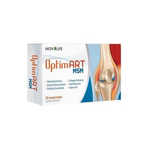 Supliment alimentar Optimart MSM, 30 comprimate, Novolife - eMAG.ro