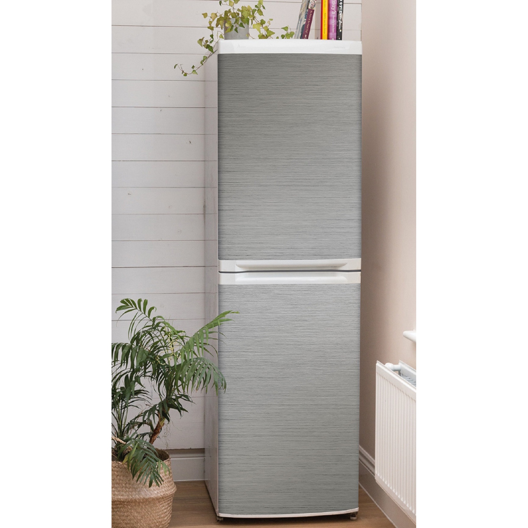 Autocolant decorativ, efect metalic periat argintiu 67,5cmx1,5m, d-c ...
