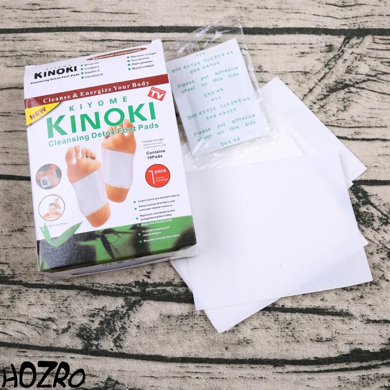 Set de 50 Plasturi Kinoki HOZRO, pentru Detoxifierea Organismului si ...