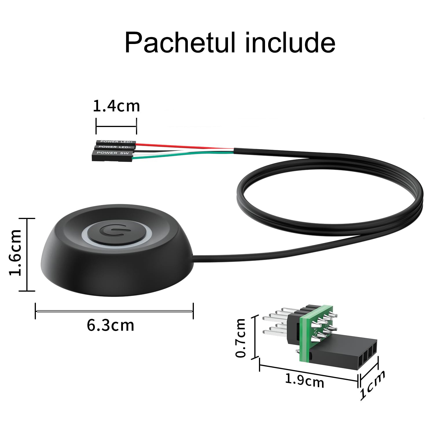 Buton Mecanic, Buton On/Off extern pentru PC, Pornire Desktop ...