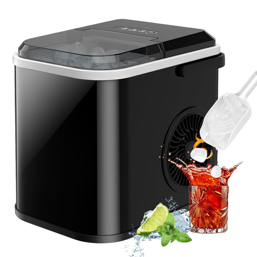 Masina de gheata, 105W, 12kg/24h, functie de auto-curatare, Aparat de ...
