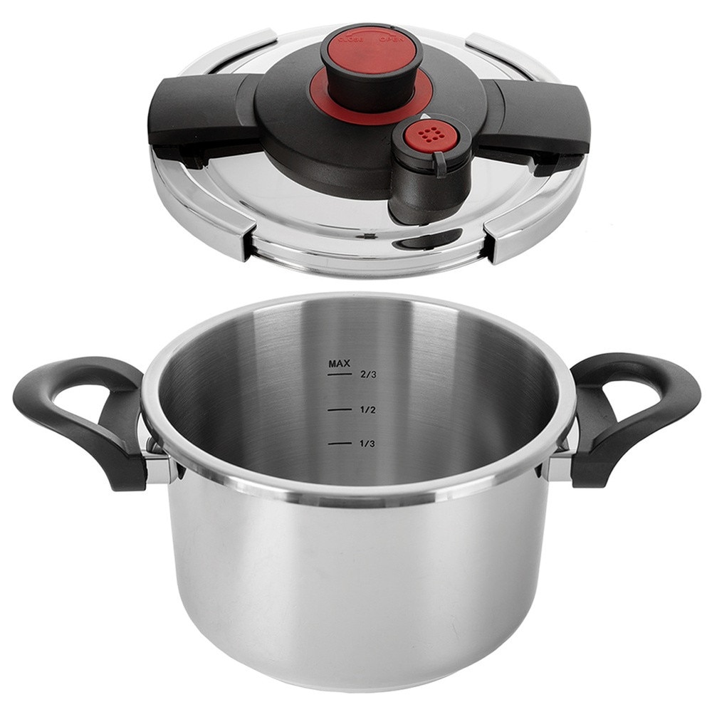 Oala sub presiune Orion 5L, automata, inox, 24cm, set - eMAG.ro