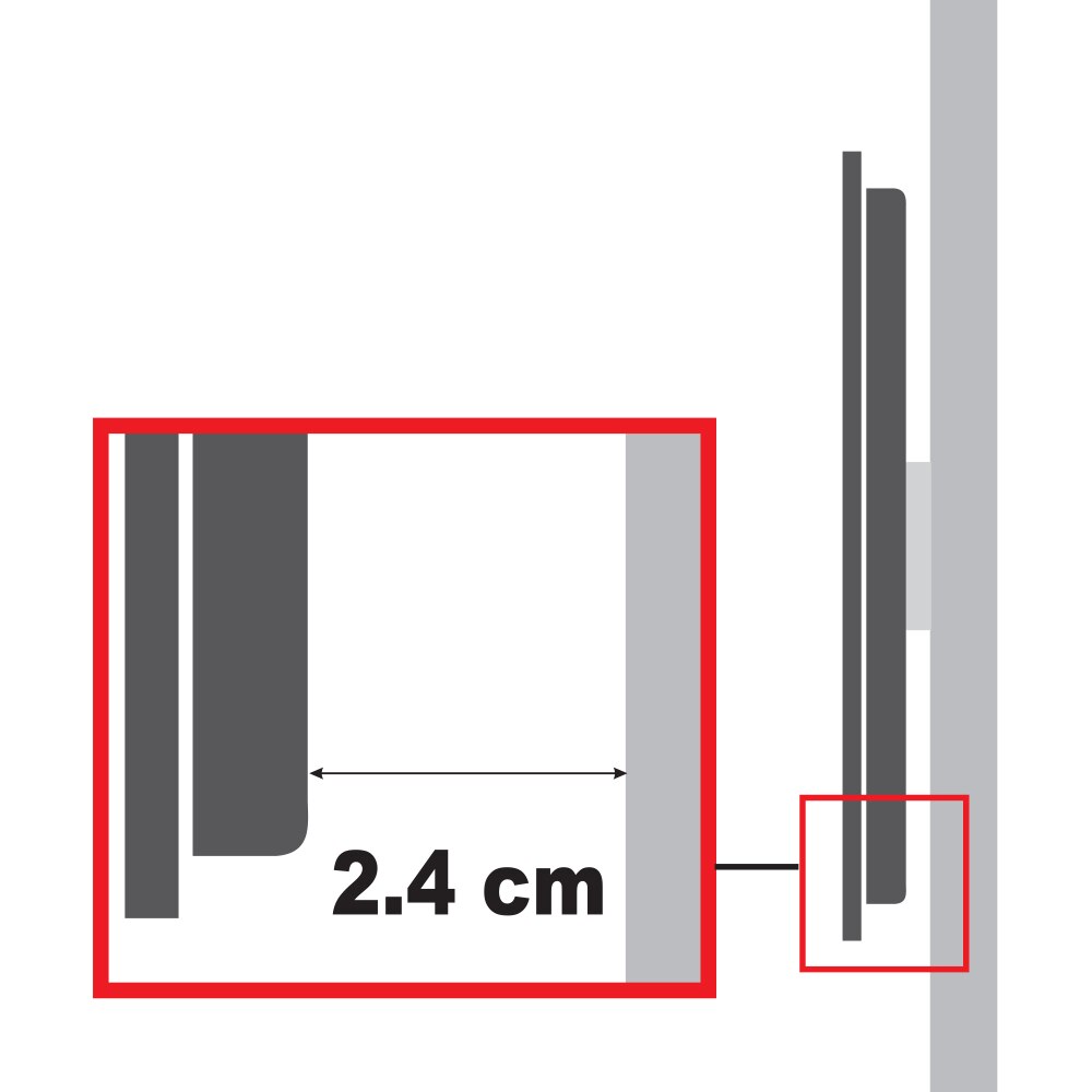 TV стойка за стена Laser Style Фиксирана, 23"-40", макс. 65 кг. - eMAG.bg