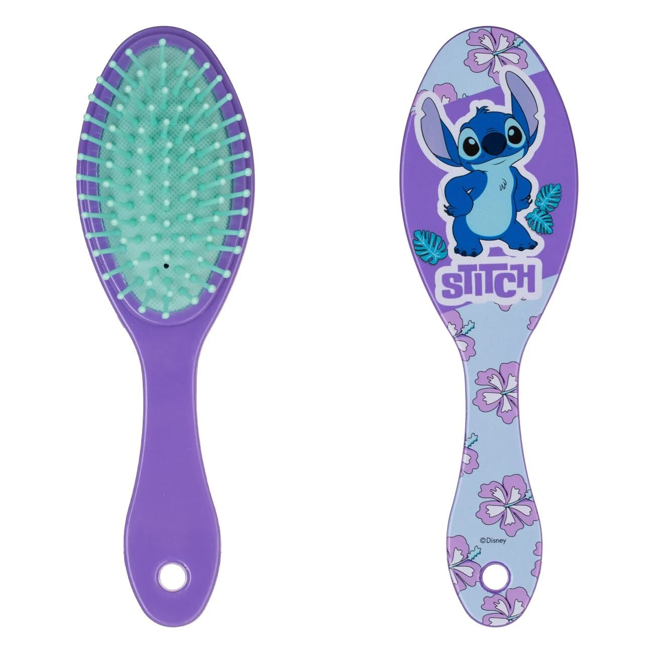 Perie de Par Ovala Lila Stitch pentru Copii 18cm - eMAG.ro
