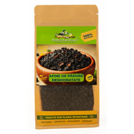 Afine de padure deshidratate Bio Bucovina Plants - 100g - eMAG.ro