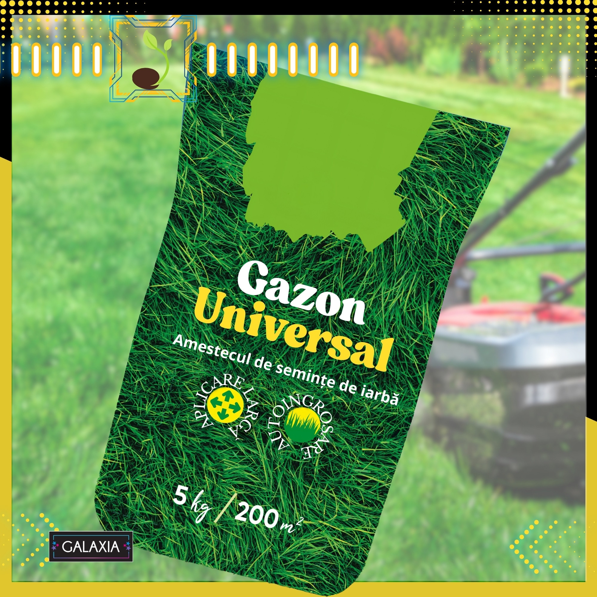 Seminte de Iarba, Galaxia, 5 Kg, Seminte de gazon de 200 m² ...