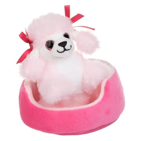 Catel Mini cu Culcus, poliester, 10 cm, roz - eMAG.ro