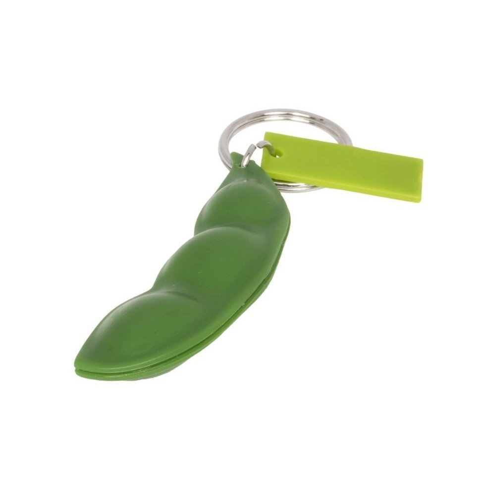 Cyrax Breloc pastaie de mazare antistres, poliuretan, verde - eMAG.ro