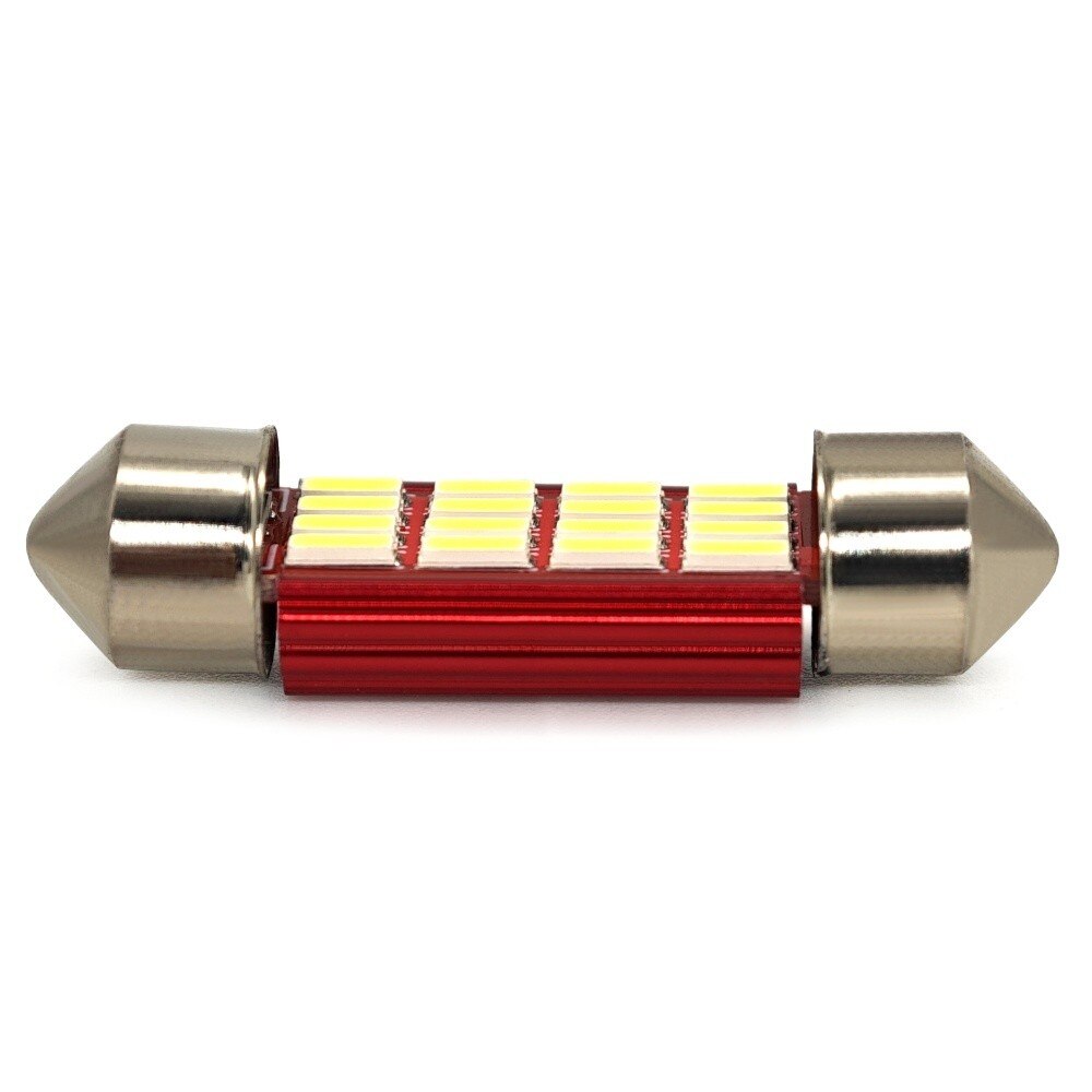 Bec LED tubular, motoLEDy, SV8.5, tip C5W, 36mm, 12V, CANBUS, lumina ...
