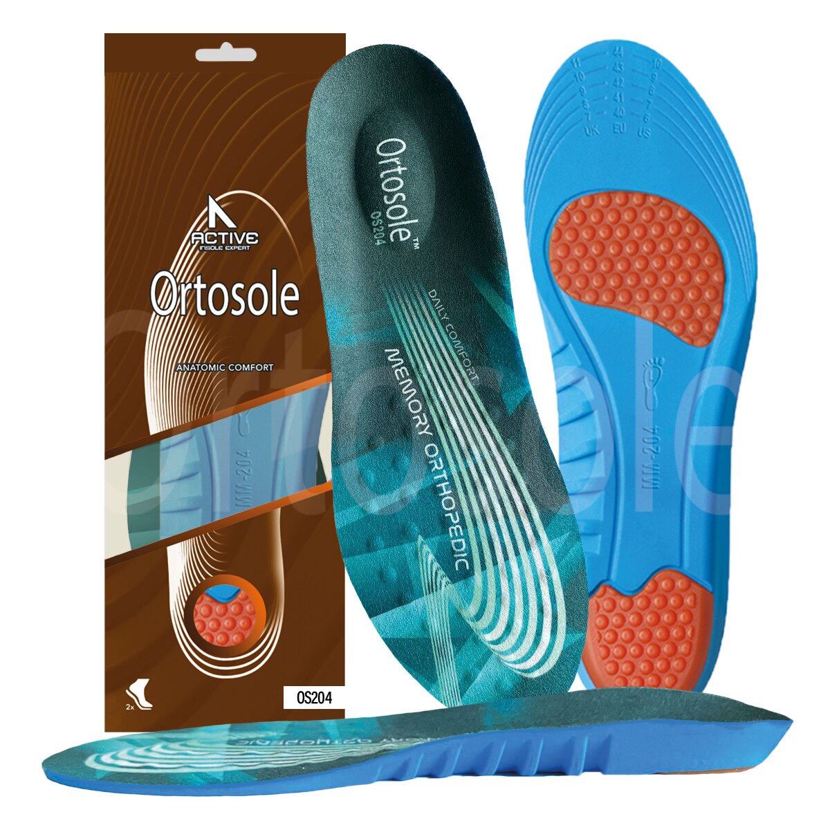 Branturi OS204 ergonomice, spuma de memorie si gel, marimi 40-45 ...