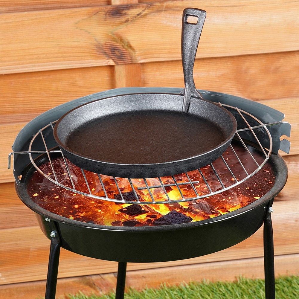 Tigaie Din Fonta Cu Placa De Servire, Vilde, Rotunda, 22 cm, Set, 1 ...
