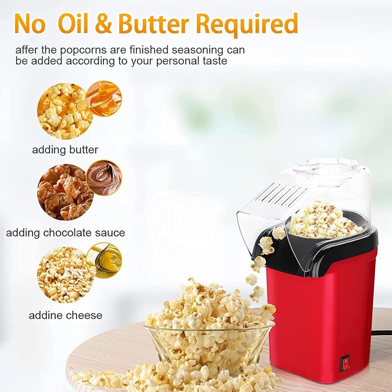 Masina de popcorn pentru acasa, Aparat popcorn electrica, Aparate de ...