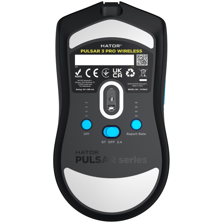 Mouse gaming wireless Hator Pulsar 3 PRO, 30K DPI, senzor Optical ...