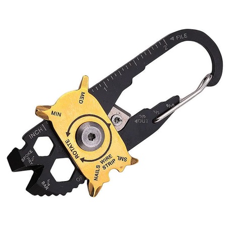 Breloc Chei Multifunctional 20 in 1, Metalic, Rezistent la Coroziune ...