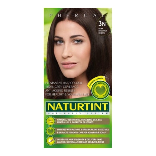 Vopsea de par naturala permanenta Naturtint 3N fara amoniac, culoare ...