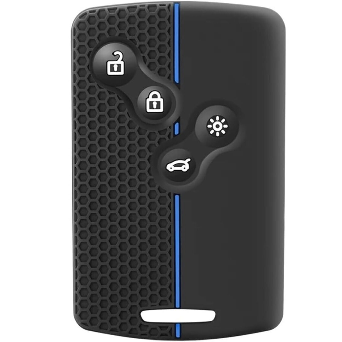 Husa Cheie Auto din Silicon, General Store, negru cu albastru ...