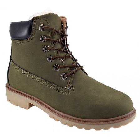 Bocanci Insulete Barbati Verde Kaki, imblaniti 4, 44 - eMAG.ro