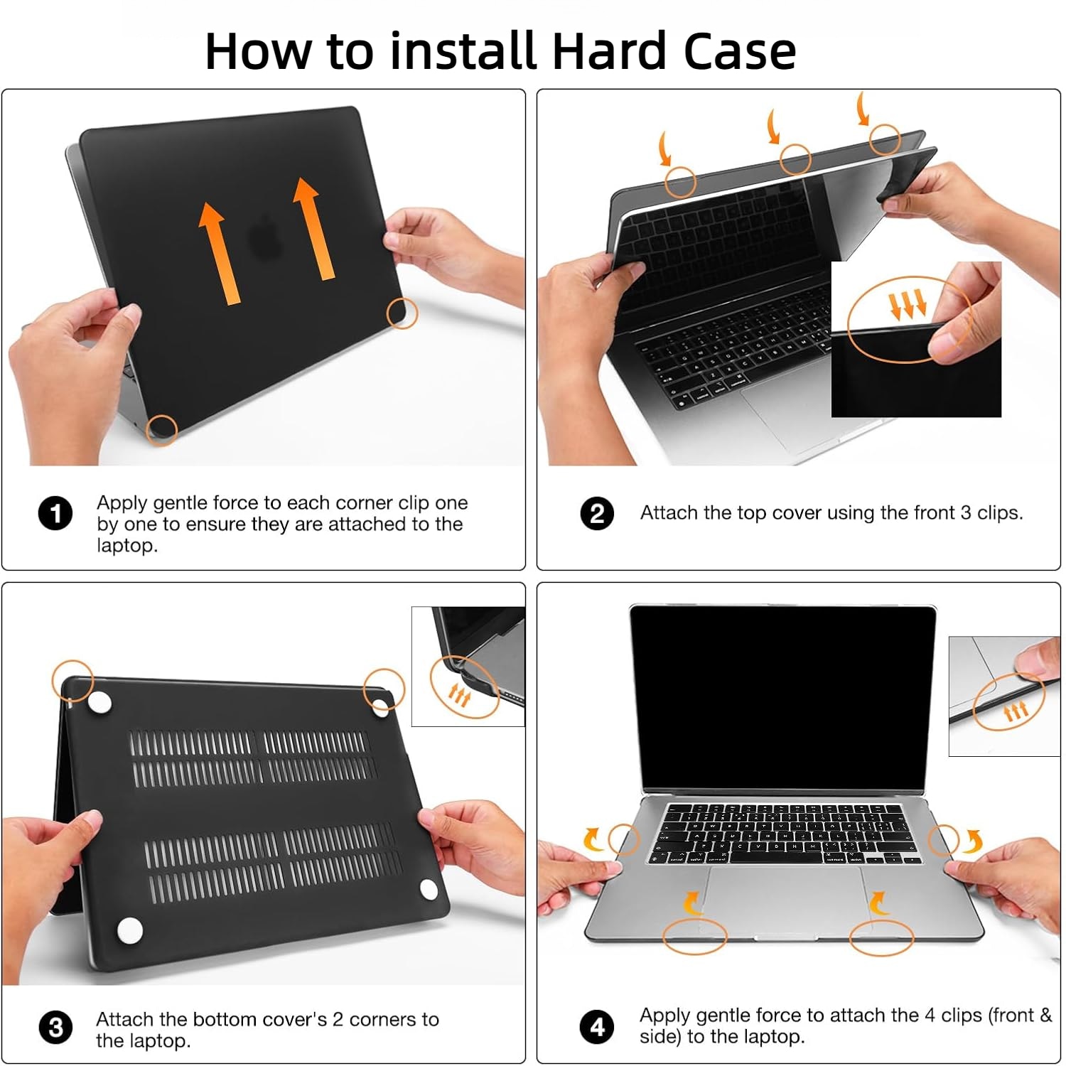 Carcasa Hard Shell pentru MacBook Air 13 (2022/2023/2024/2025) Seria M ...