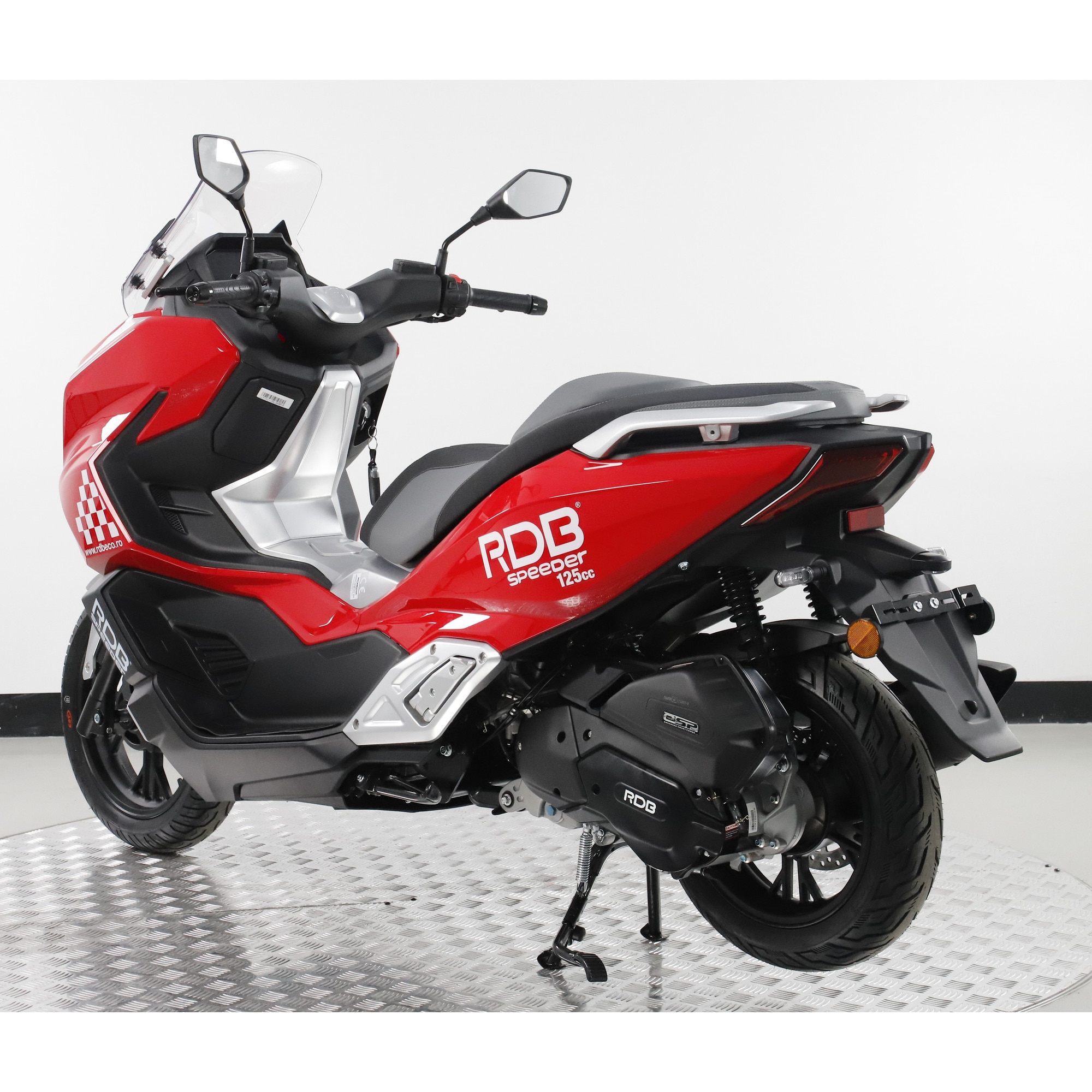 Scuter benzina RDB SPEEDER, Euro 5+, 125cc, 4 timpi, Rosu + CIV inclus - eMAG.ro